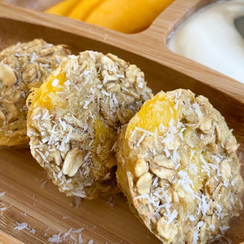 Mango Oatmeal Bites - Feeding Tiny Bellies