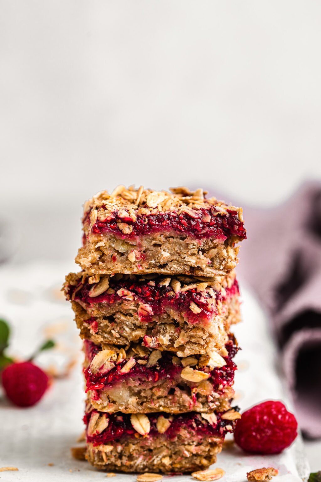 Raspberry Oat Bars - Feeding Tiny Bellies