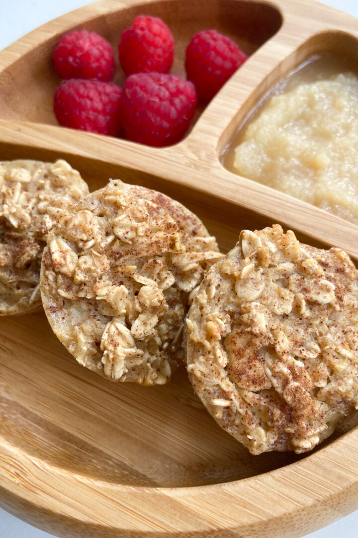 Cinnamon Apple Oatmeal Bites - Feeding Tiny Bellies