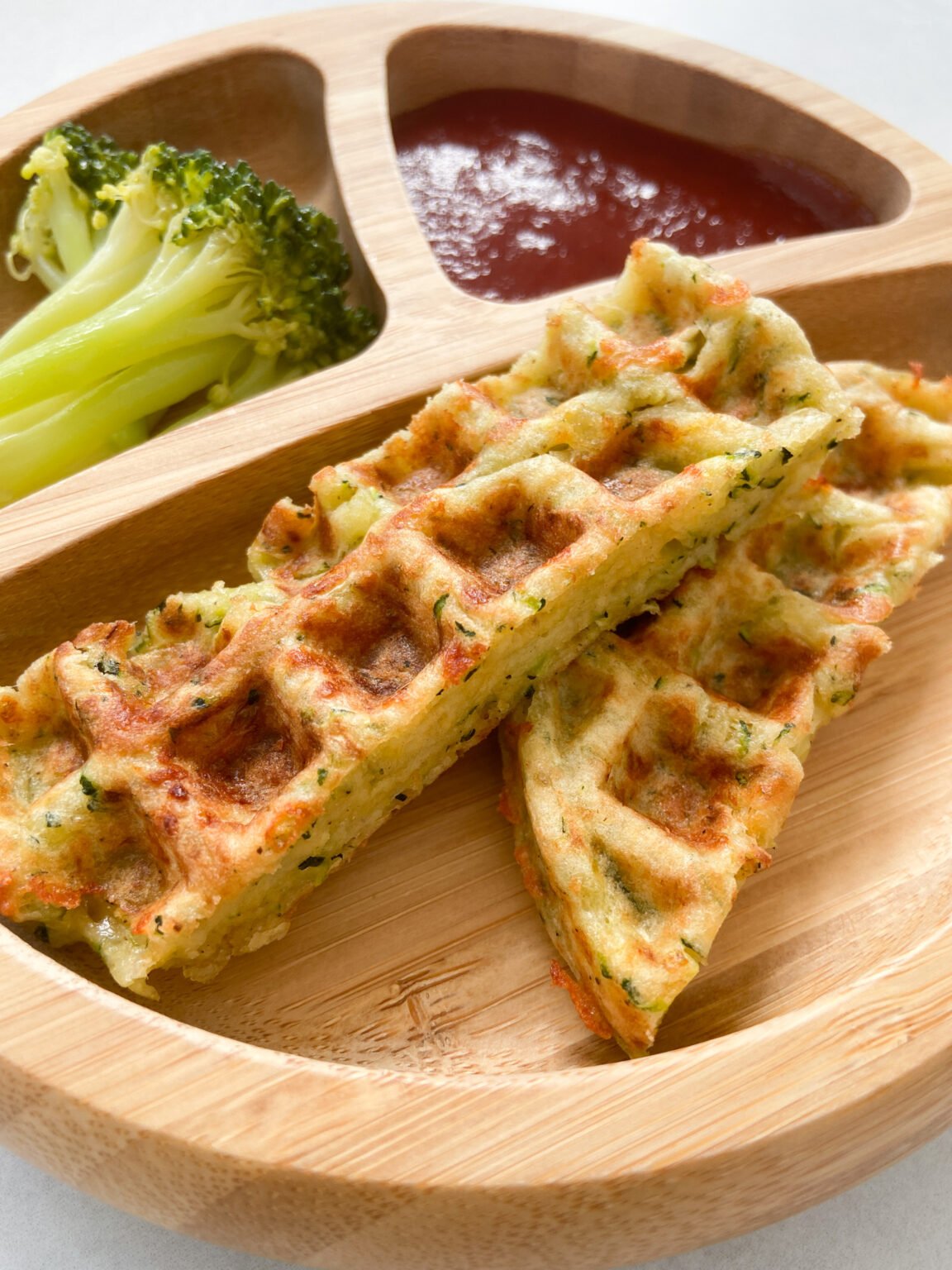 Vegetarian Waffles (Cheesy Zucchini Waffles) - Feeding Tiny Bellies