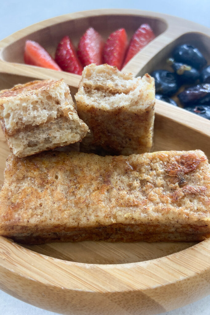 Peanut Butter And Banana French Toast - Feeding Tiny Bellies