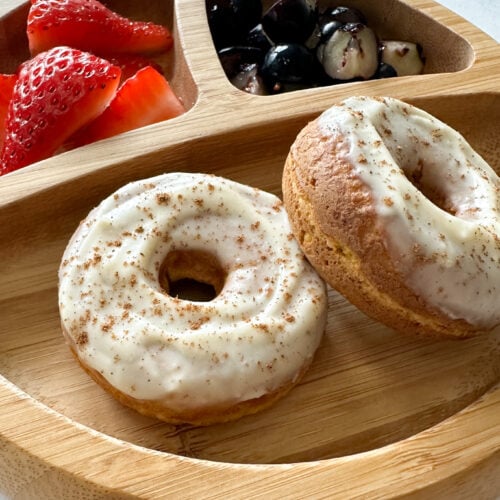 Mini Pumpkin Donuts - Feeding Tiny Bellies