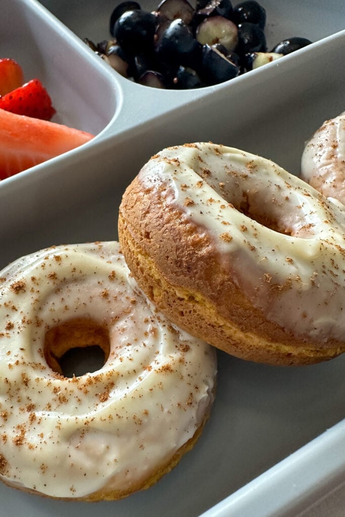 Mini Pumpkin Donuts - Feeding Tiny Bellies