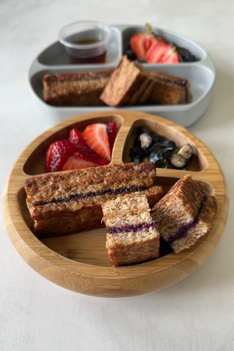 Peanut Butter and Jelly French Toast - Feeding Tiny Bellies
