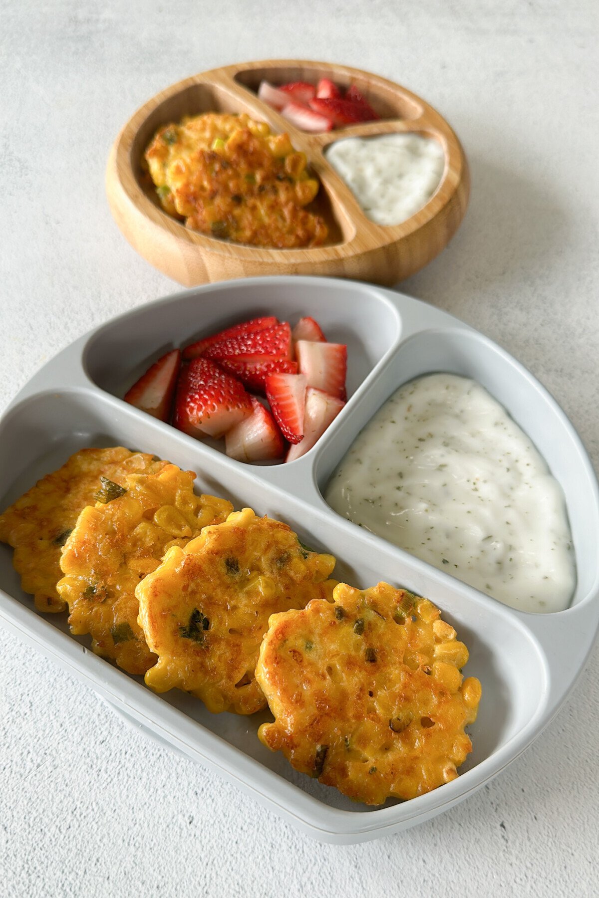 Sweet Corn Fritters Feeding Tiny Bellies