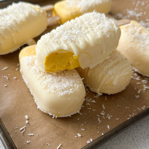 Mango Ice Cream Bars (Dairy-Free) - Feeding Tiny Bellies