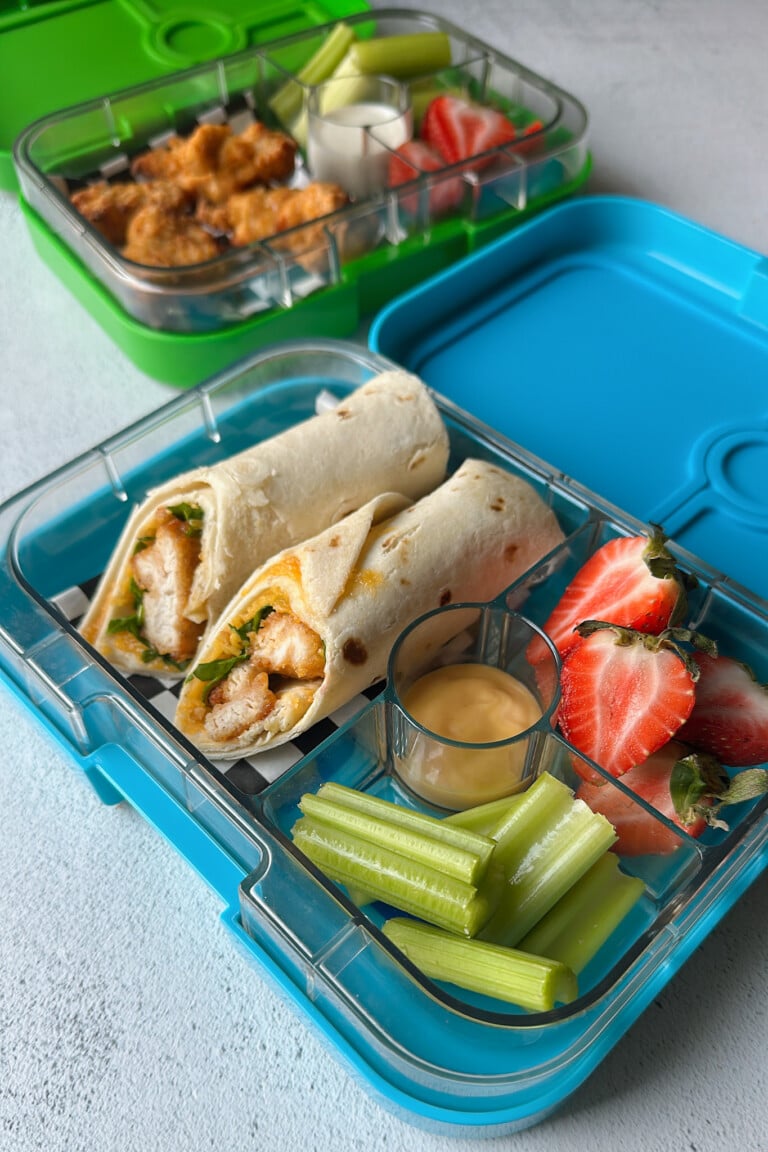 Chicken Nuggets Wrap - Feeding Tiny Bellies