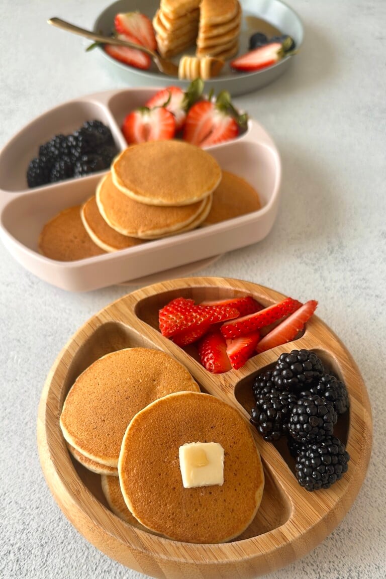 Fluffiest Mini Pancakes - Feeding Tiny Bellies
