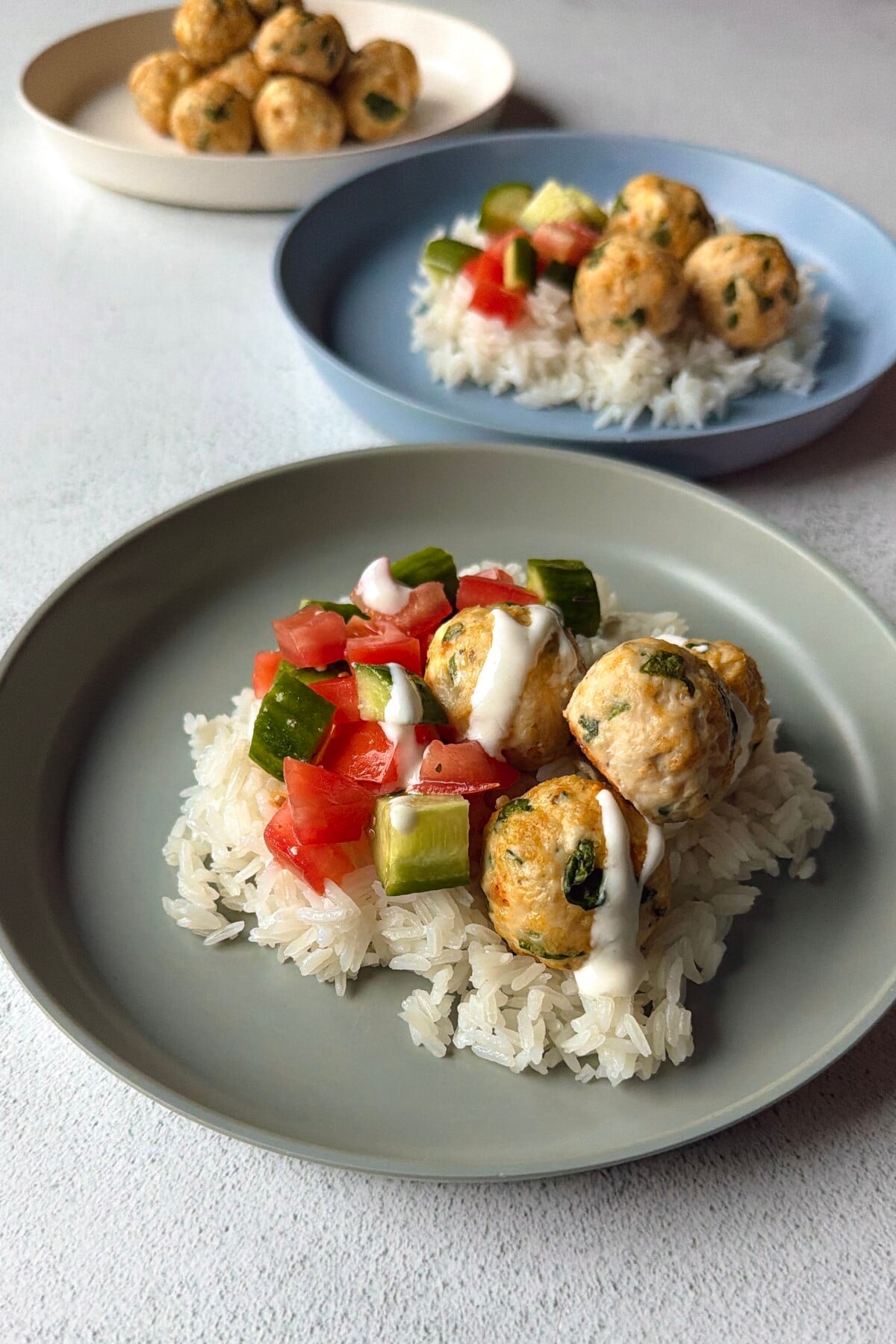 Chicken Feta Meatballs - Feeding Tiny Bellies